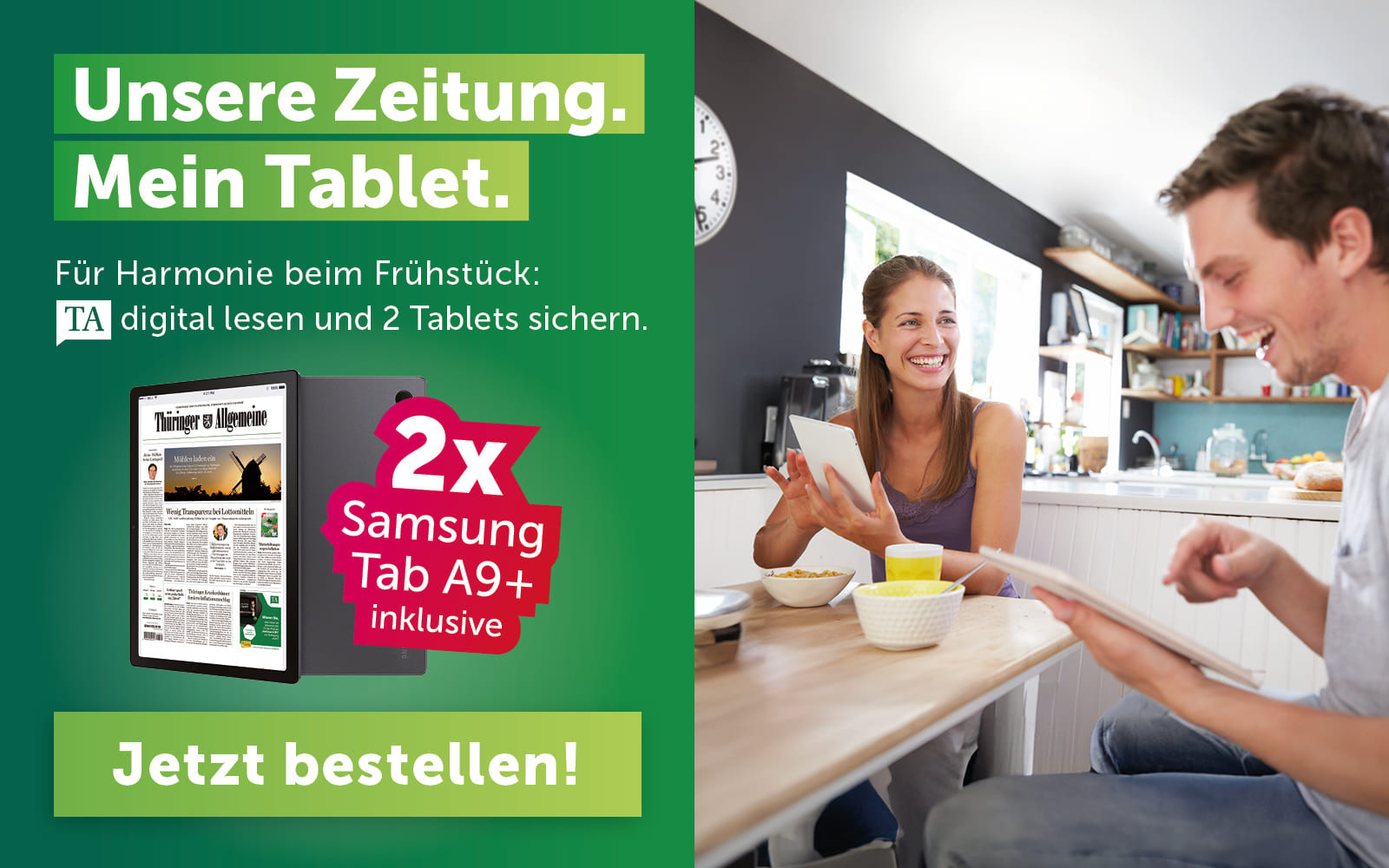 Thüringer Allgemeine inkl. Wunsch-Tablet Jetzt bestellen! | TA Aboshop ...